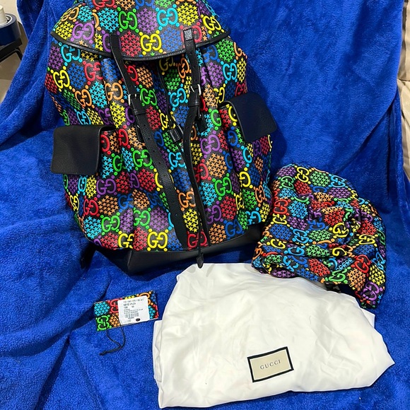 Bags | Gucci Psychedelic Backpack | Poshmark